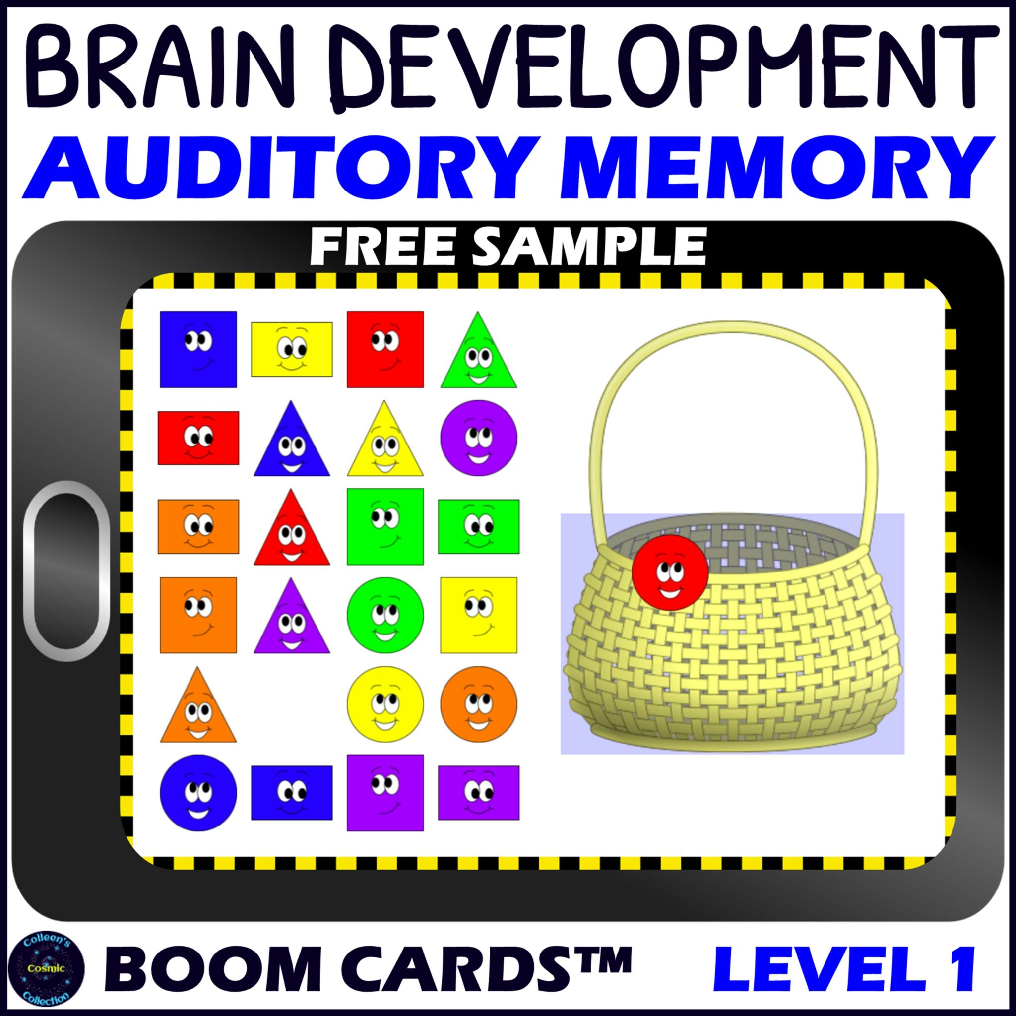 Auditory Memory Activity - Shapes & Colors FREE SAMPLE | Made By Teachers
