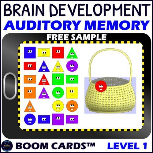 Auditory Memory Activity - Shapes & Colors FREE SAMPLE | Made By Teachers