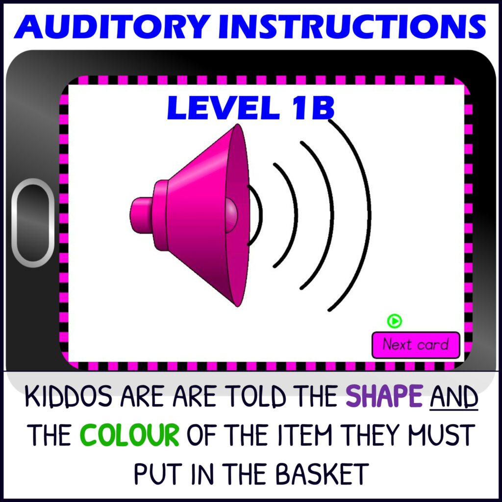 Digital Auditory Memory Activity BUNDLE with Shapes and Colors – Boom ...