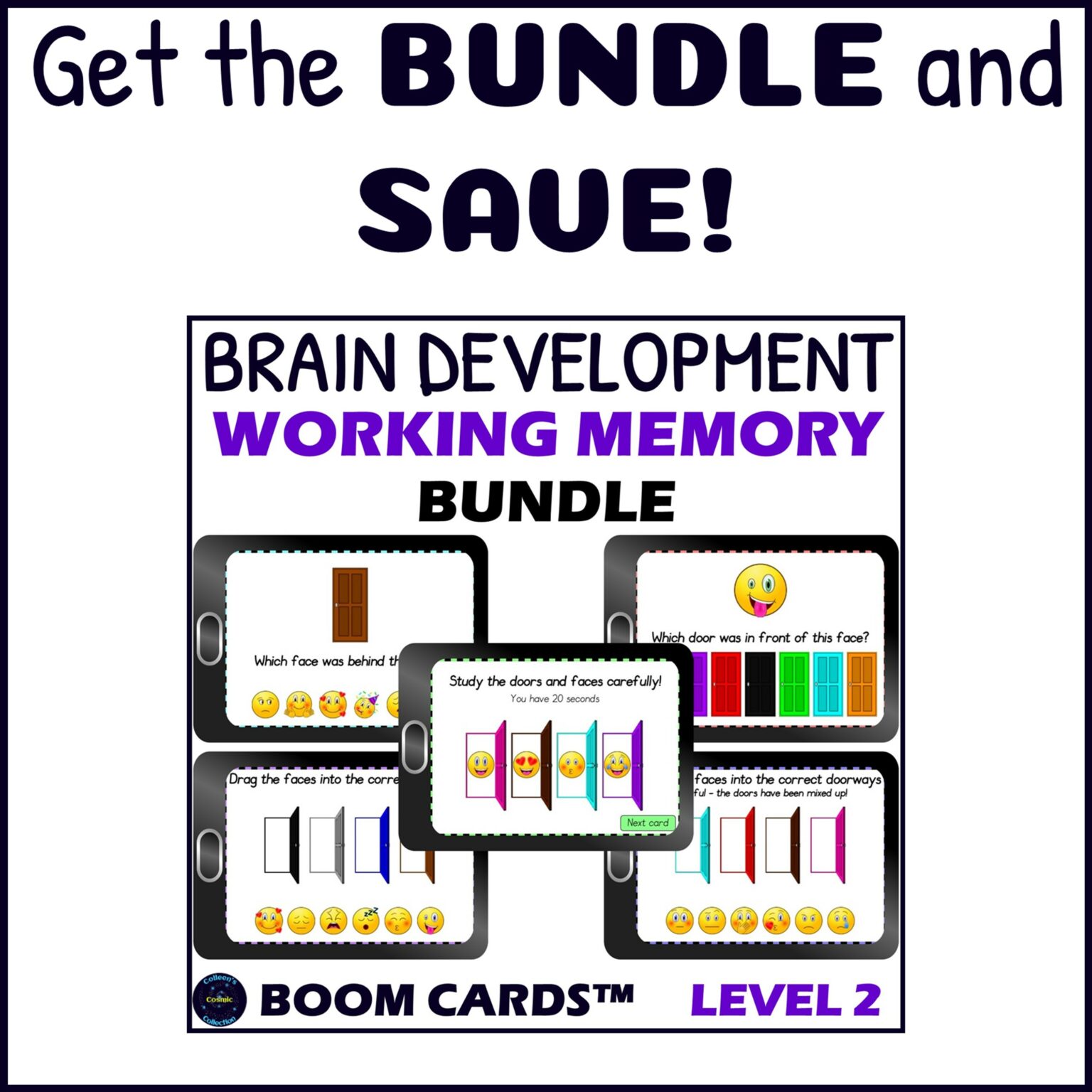 Working Memory Activity - Level 2A - Boom™ Cards | Made By Teachers