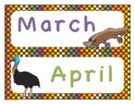 Australian Animals Calendar Set | Made By Teachers