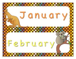 Australian Animals Calendar Set | Made By Teachers
