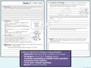 Ramona Quimby, Age 8 Novel Study Unit | Made By Teachers
