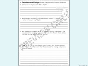 Ramona Quimby, Age 8 Novel Study Unit | Made By Teachers