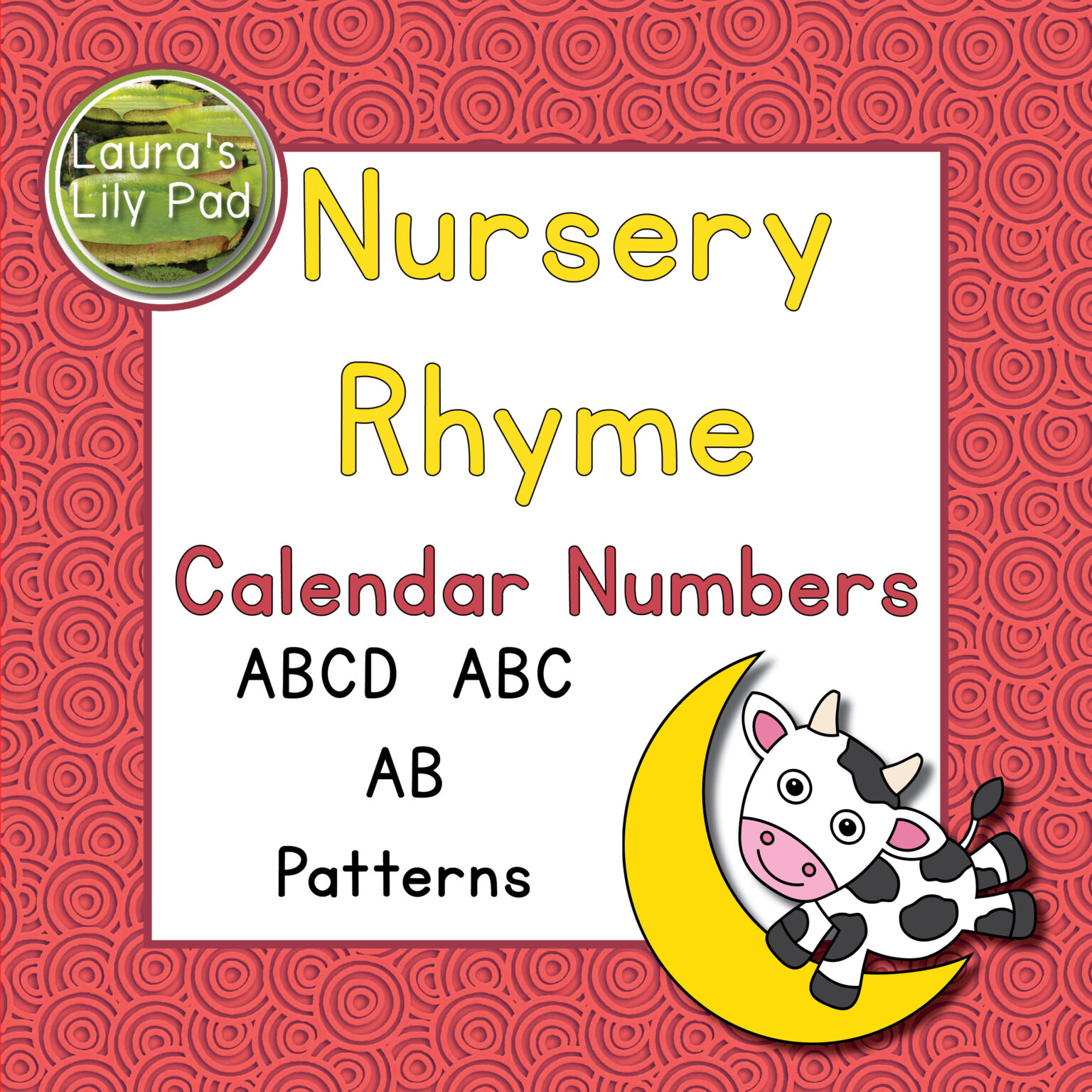 Calendar Number Cards Nursery Rhyme Theme | Made By Teachers