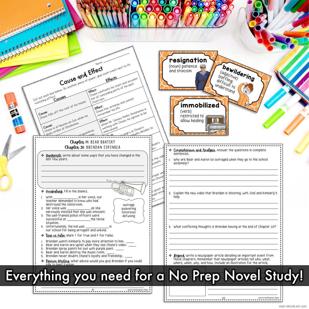Restart Novel Study Unit | Made By Teachers