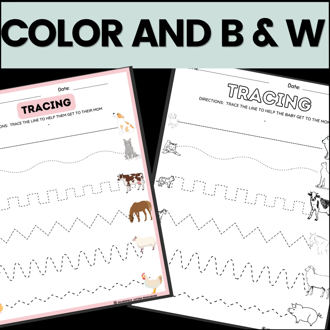 Spring May & Mother's Day Preschool Worksheets for Special Education ...