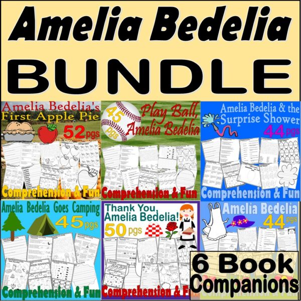 Amelia Bedelia Book Companion BUNDLE of 6 | Made By Teachers