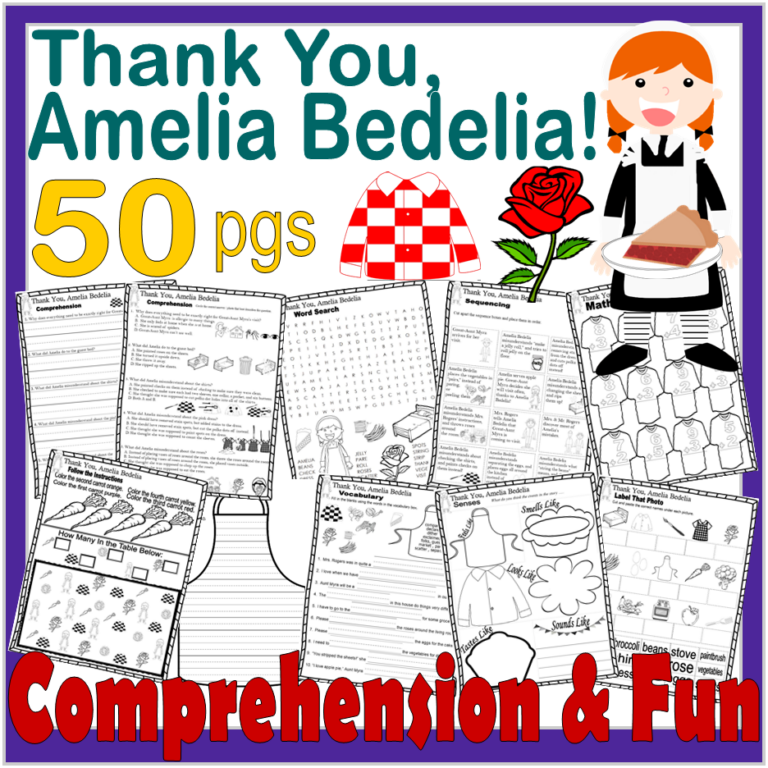 Amelia Bedelia Book Companion BUNDLE of 6 | Made By Teachers