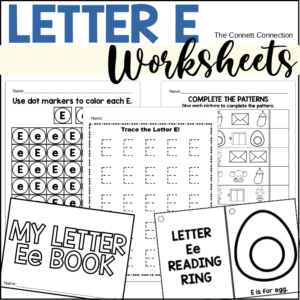 Letter E Worksheets and Hands On Centers Bundle | Made By Teachers