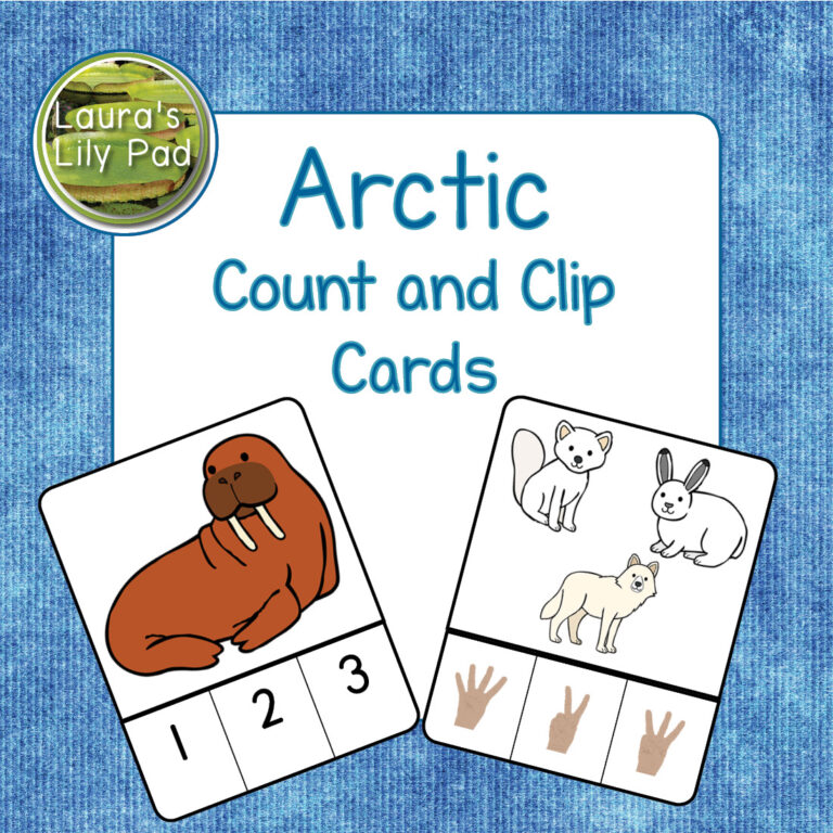 Arctic Count and Clip Cards | Made By Teachers