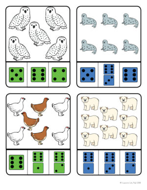 Arctic Count and Clip Cards | Made By Teachers