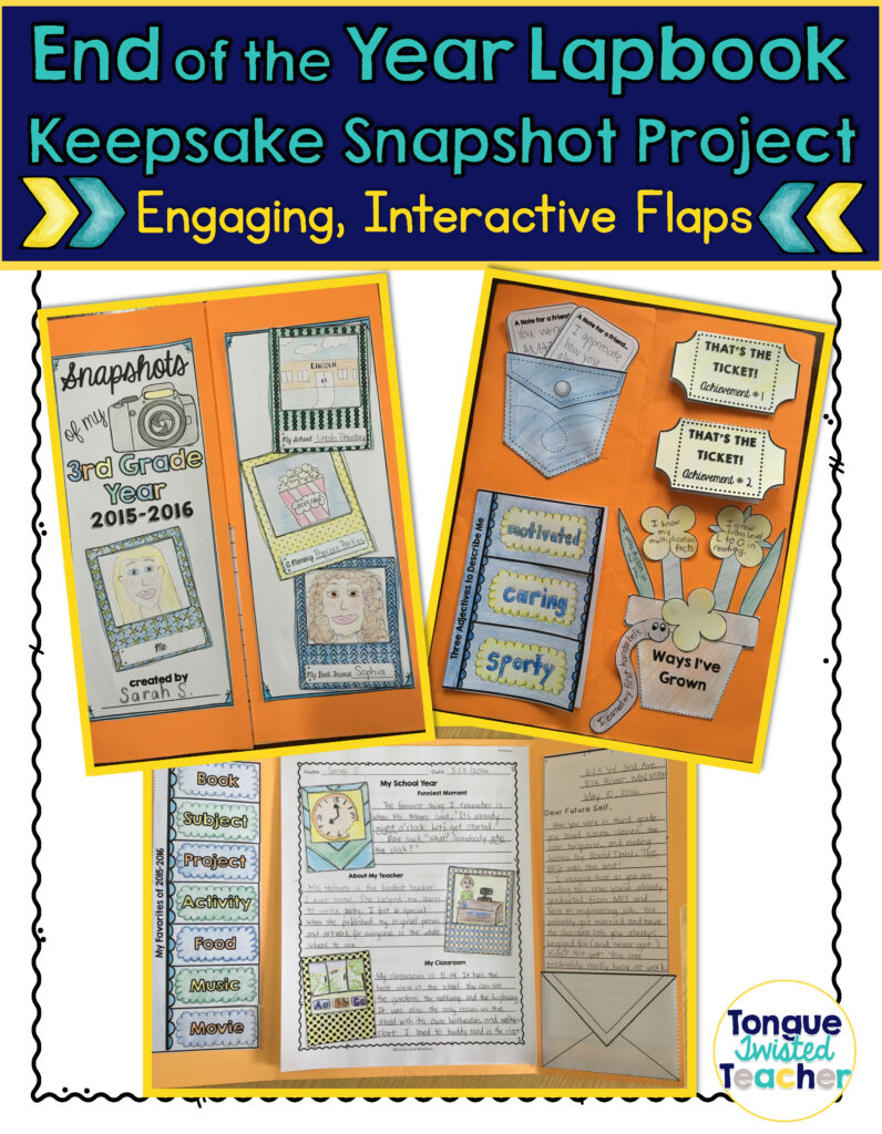 End of the Year Activities Memory Book Lapbook Keepsake | Made By Teachers