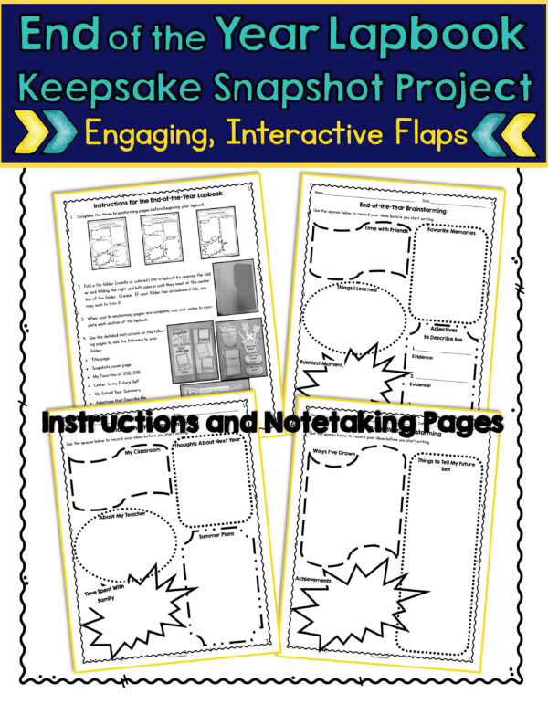 End of the Year Activities Memory Book Lapbook Keepsake | Made By Teachers