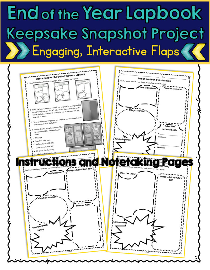 End of the Year Activities Memory Book Lapbook Keepsake | Made By Teachers