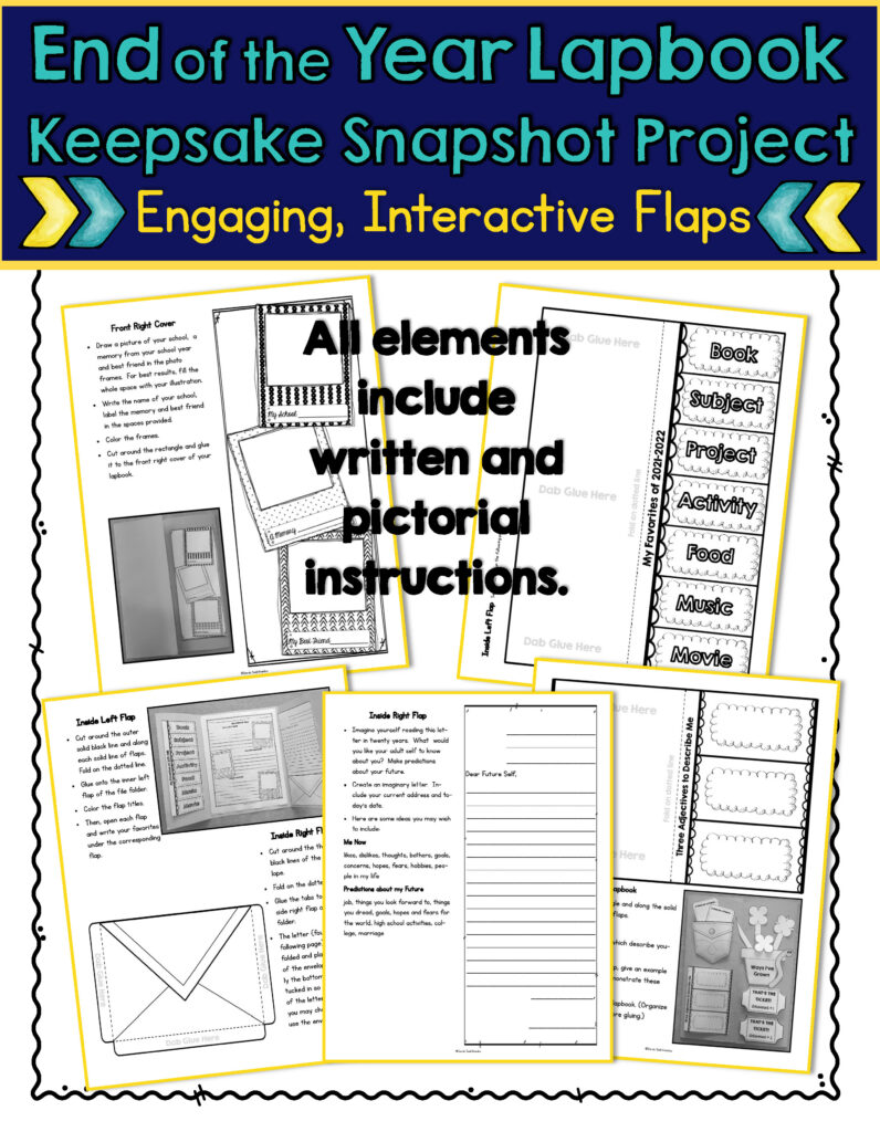 End of the Year Activities Memory Book Lapbook Keepsake | Made By Teachers