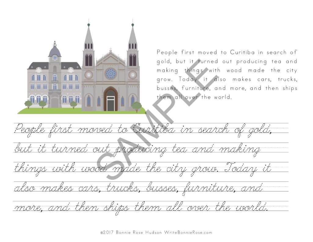 My Book About Brazil with Cursive Copywork | Made By Teachers