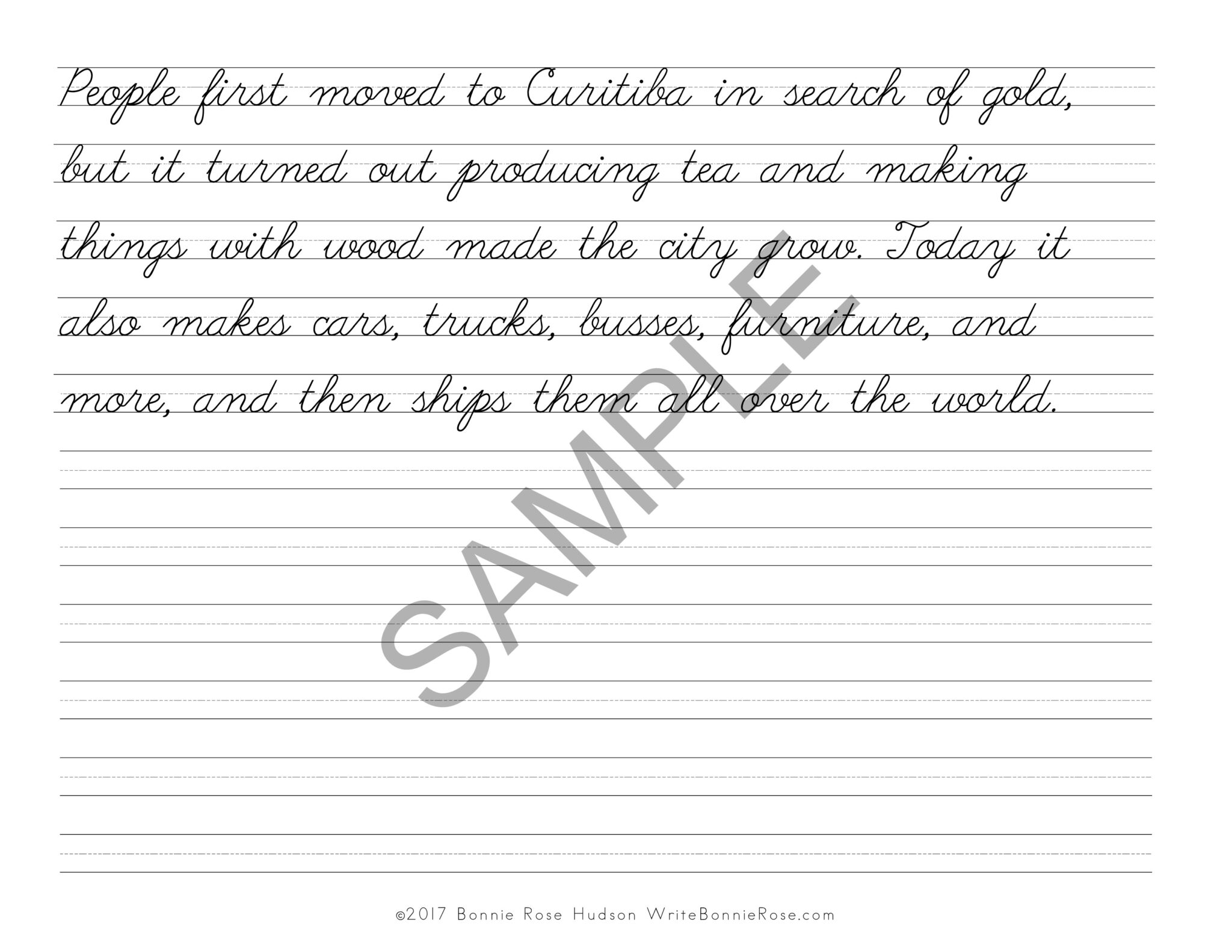 My Book About Brazil with Cursive Copywork | Made By Teachers