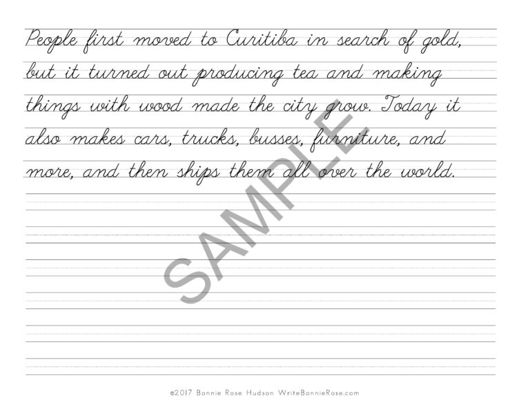 My Book About Brazil with Cursive Copywork | Made By Teachers