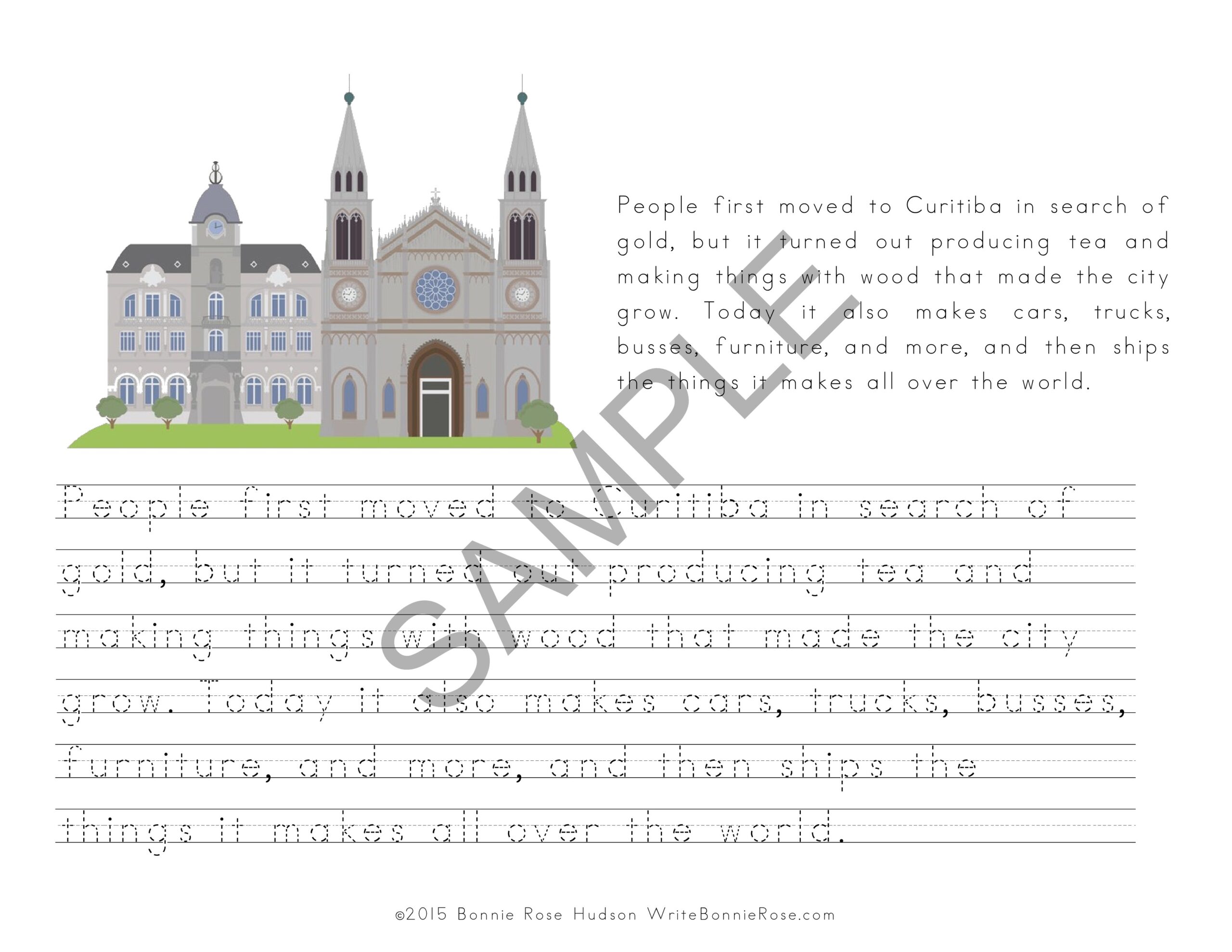 My Book About Brazil with Print Copywork | Made By Teachers