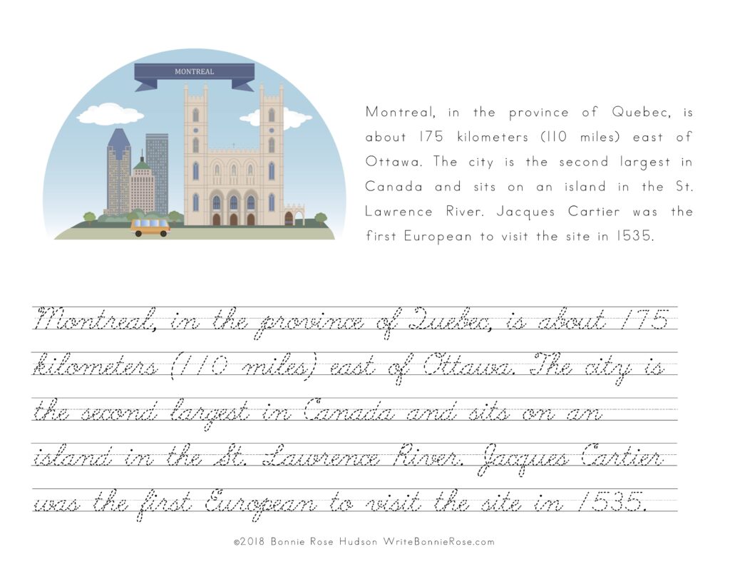 My Book About Canada with Cursive Copywork | Made By Teachers