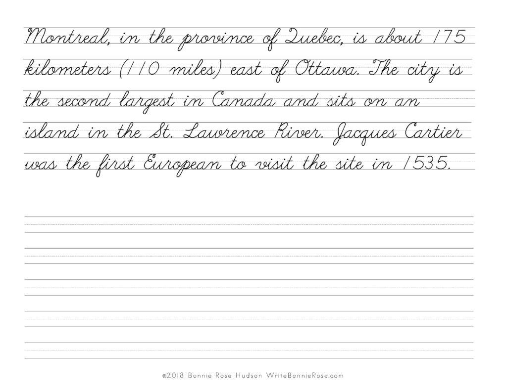 My Book About Canada with Cursive Copywork | Made By Teachers