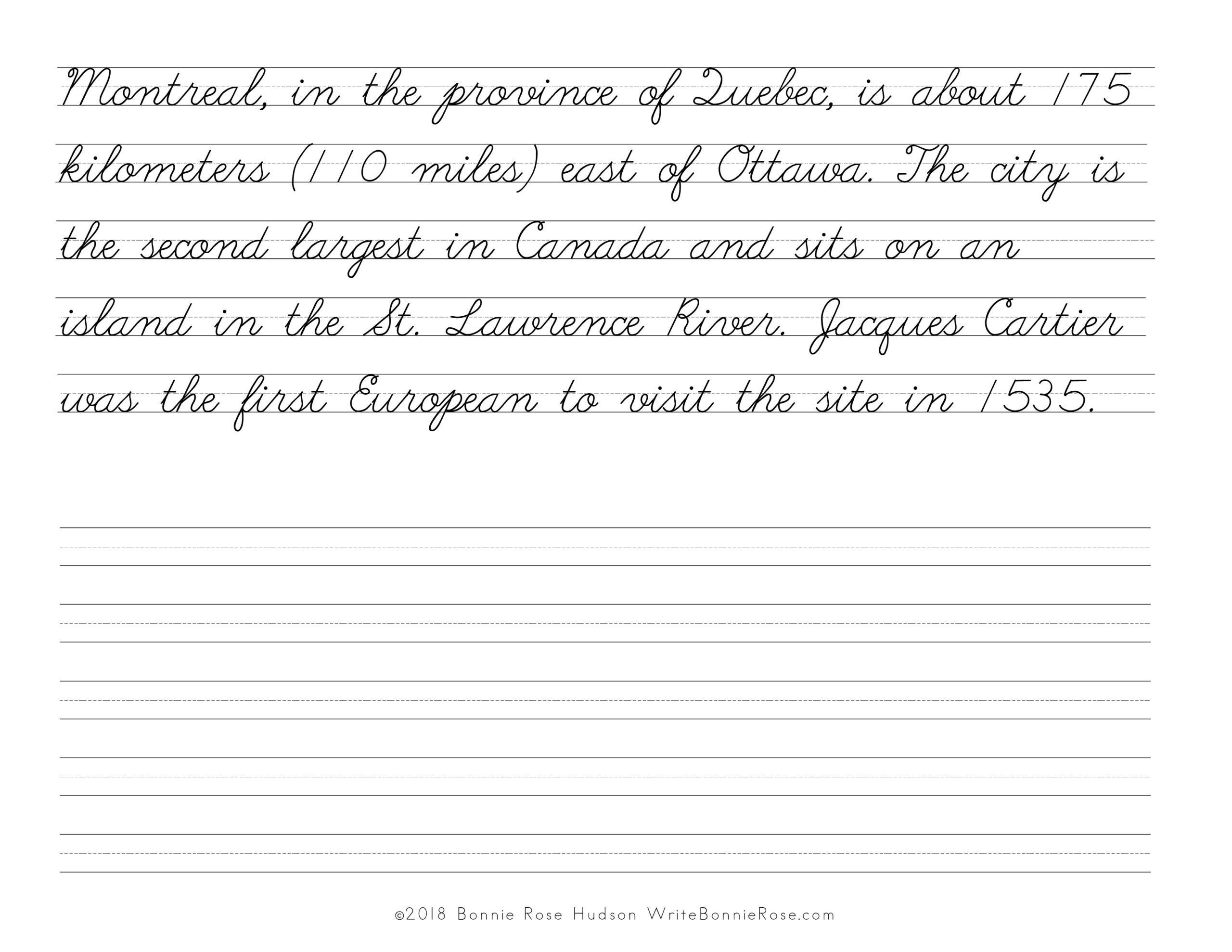 My Book About Canada with Cursive Copywork | Made By Teachers