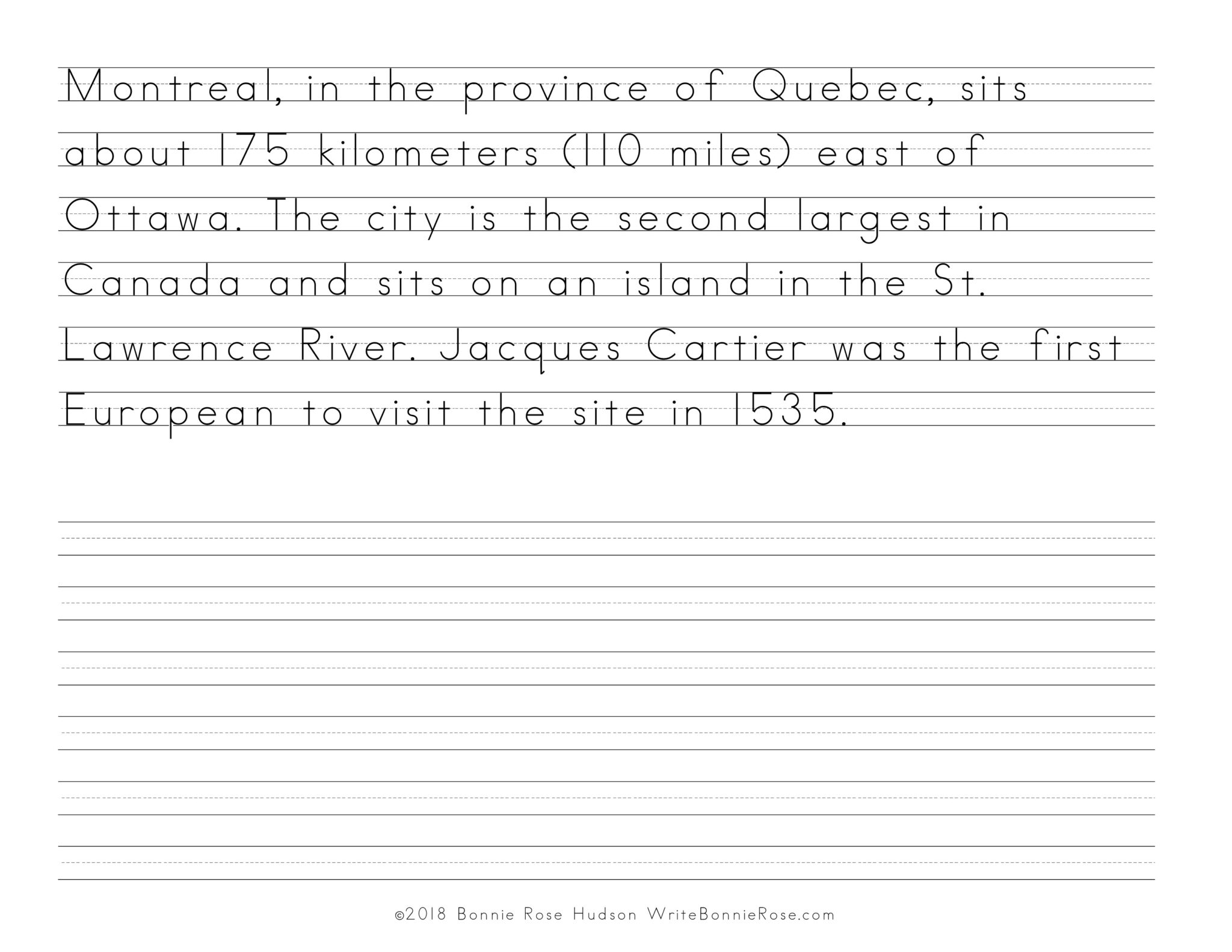 My Book About Canada with Print Copywork | Made By Teachers