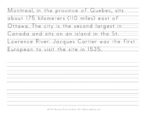 My Book About Canada with Print Copywork | Made By Teachers