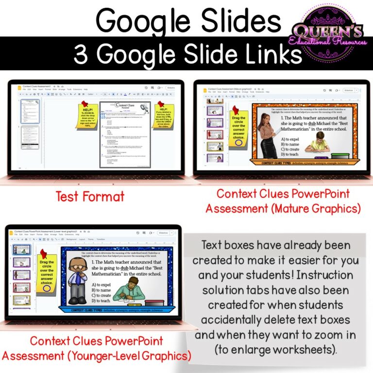 Context Clues Assessment, Context Clues Test, Reading Comprehension ...