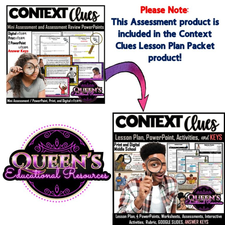 Context Clues Assessment, Context Clues Test, Reading Comprehension ...