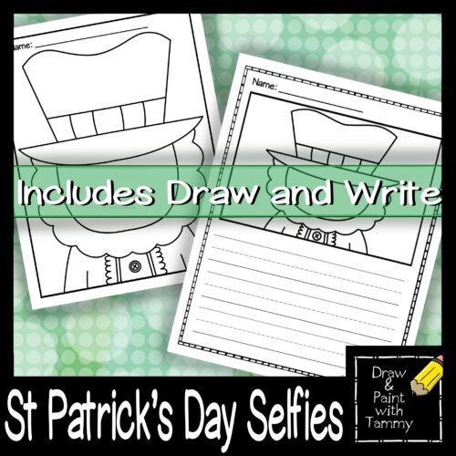 St. Patrick’s day finish the selfie art activity printable art sub ...