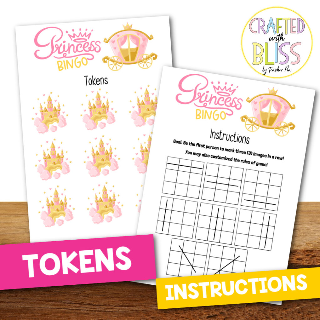 25 Cards Princess Bingo Game Printable | Made By Teachers