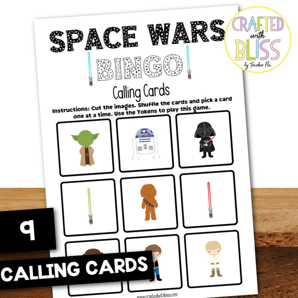 25 Space Wars Bingo Game Printable | Made By Teachers