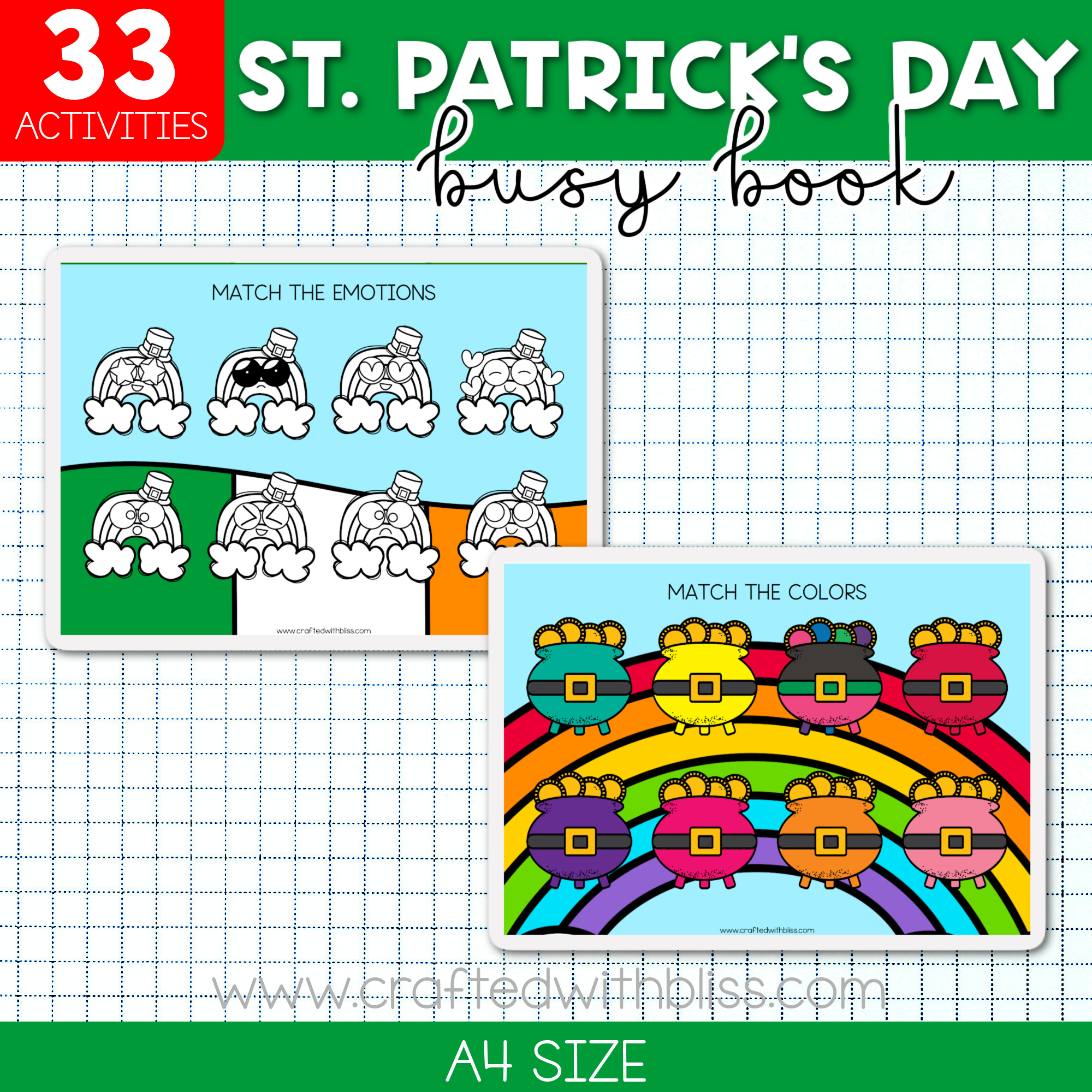 St. Patrick's Day Busy Binder/ St. Paddy's Busy Book | Math and ...