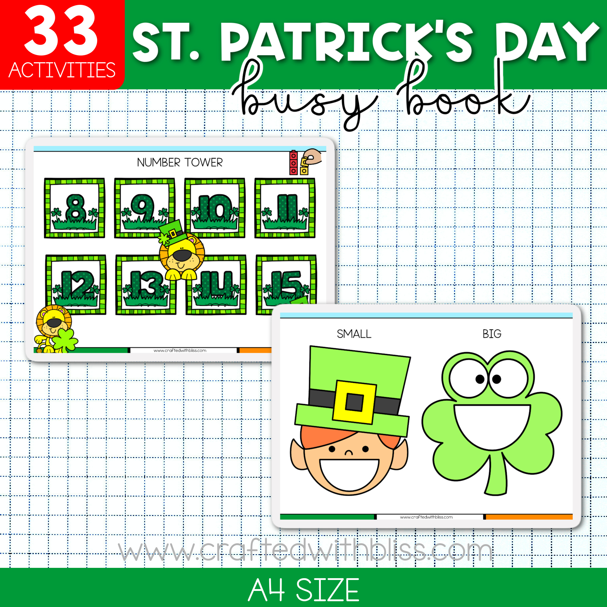 St. Patrick's Day Busy Binder/ St. Paddy's Busy Book | Math and ...