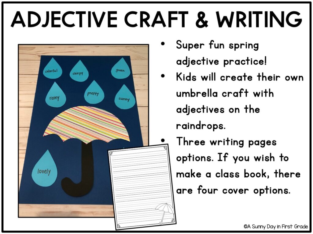Spring Adjective Craft and Writing | Made By Teachers
