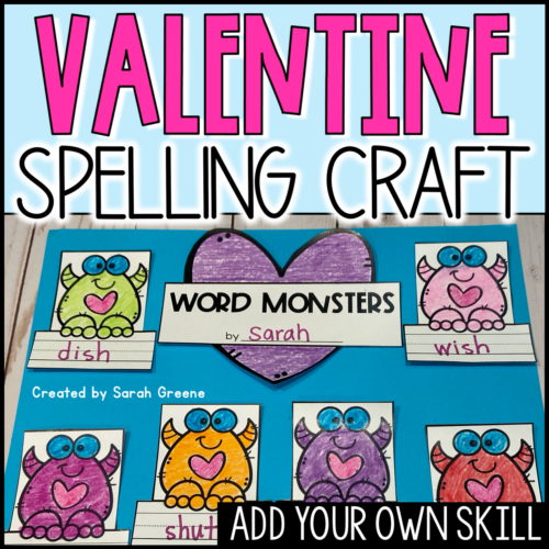 Snowman Craft for Spelling or Phonics Skill (editable title included ...