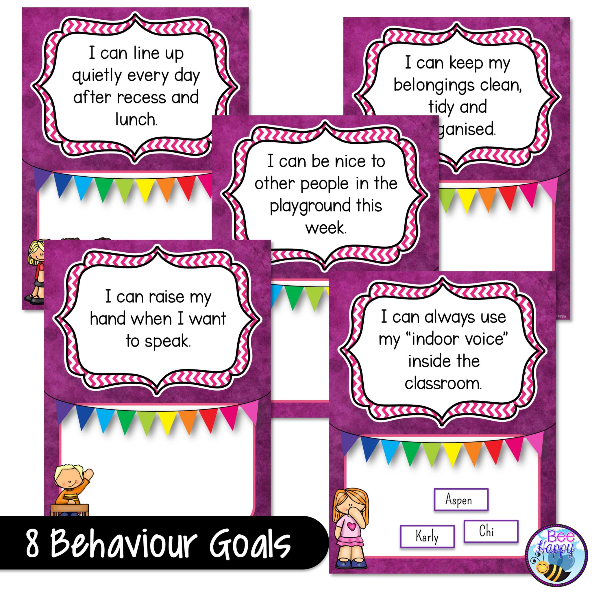 Goal Setting and Self Reflection Editable Posters Booklets Worksheets ...