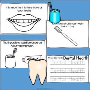 Dental Health Mini Book for Early Readers: Dental Health Month | Made ...