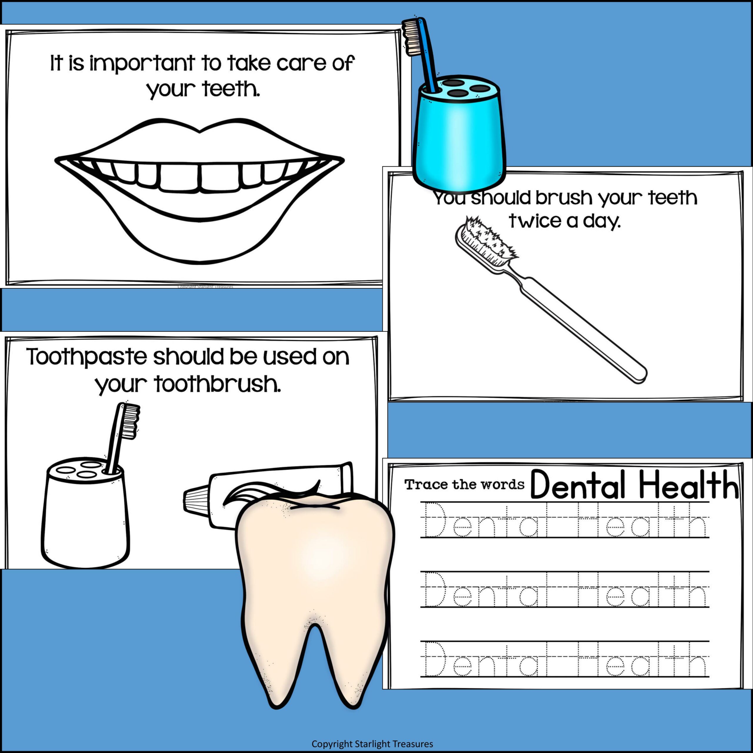 Dental Health Mini Book for Early Readers: Dental Health Month | Made ...