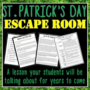 St. Patrick's Day ESCAPE ROOM | Made By Teachers