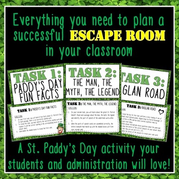 St. Patrick's Day ESCAPE ROOM | Made By Teachers