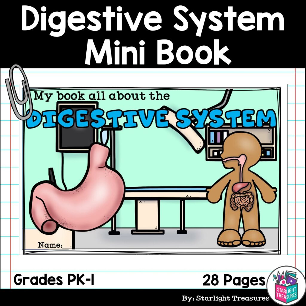 Human Body Systems: Digestive System Mini Book for Early Readers | Made ...