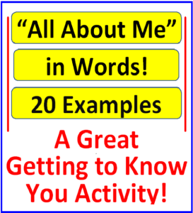 All About Me in Words | Made By Teachers