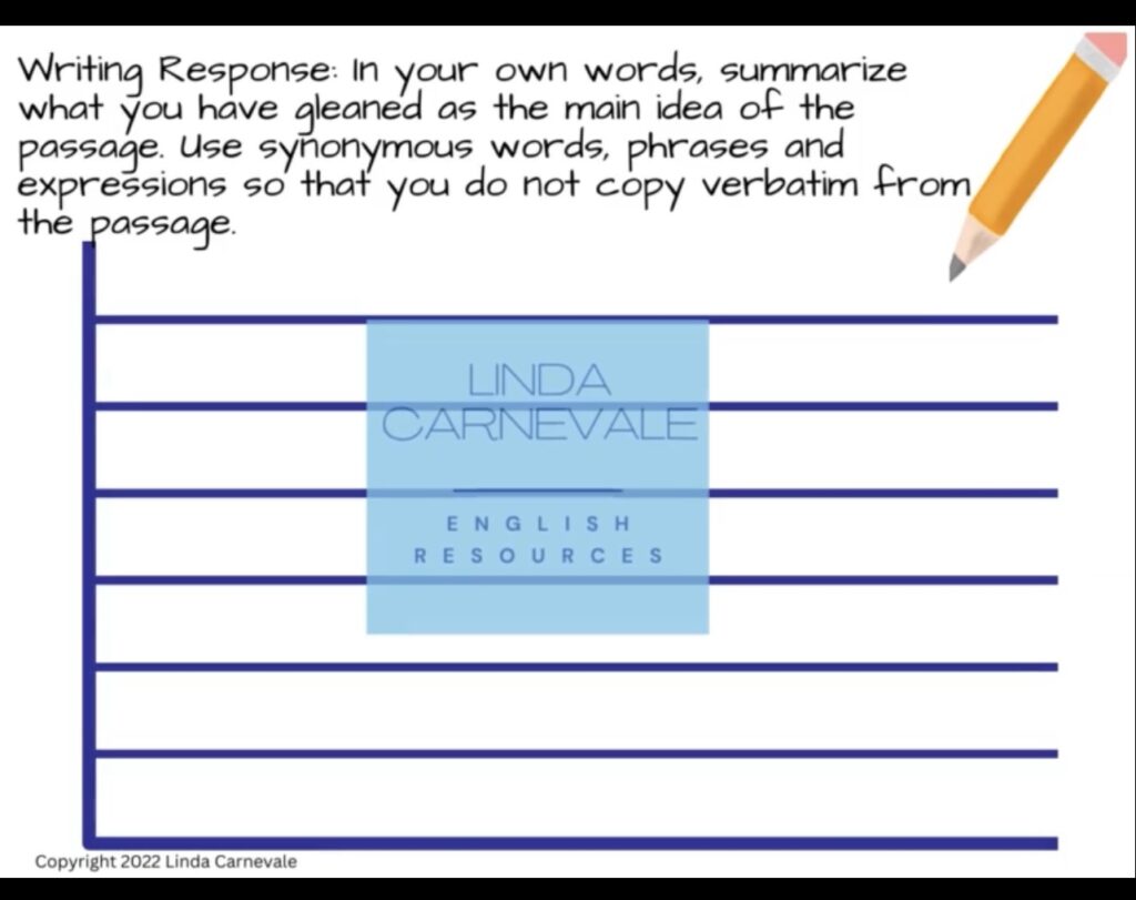 How to Find the Main Idea in a Reading Passage Graphic Organizer | Made ...