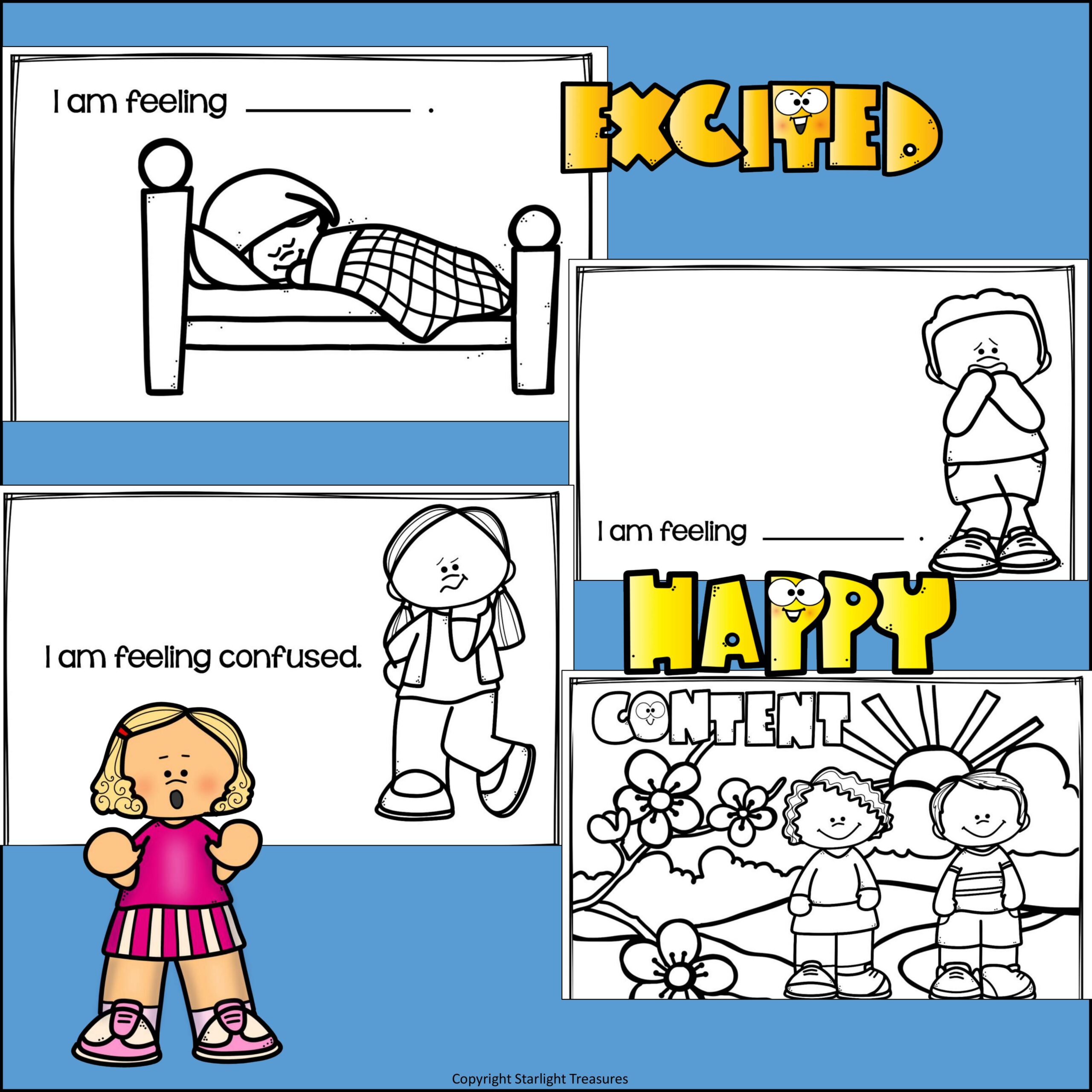 My Emotions and Feelings Mini Book for Early Readers | Made By Teachers