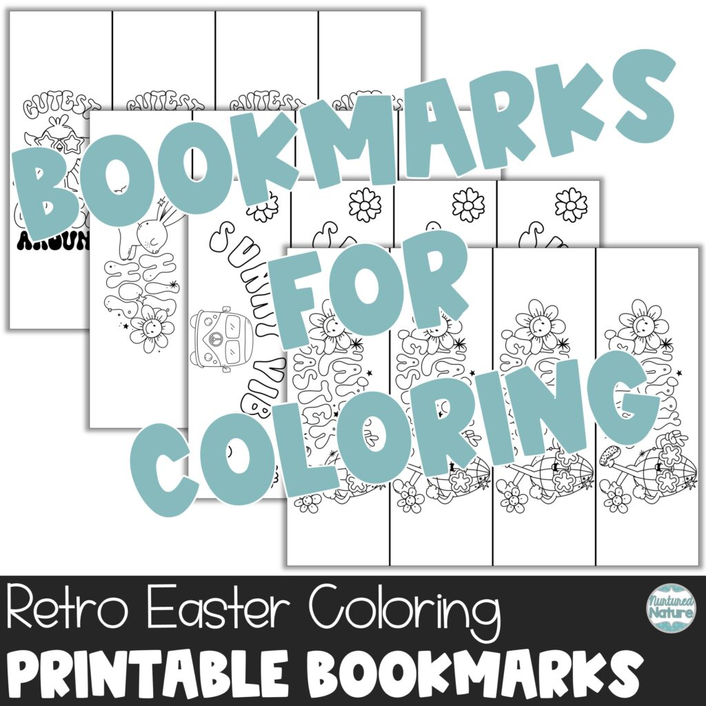 Retro Easter Coloring Sheet Bookmarks | Made By Teachers