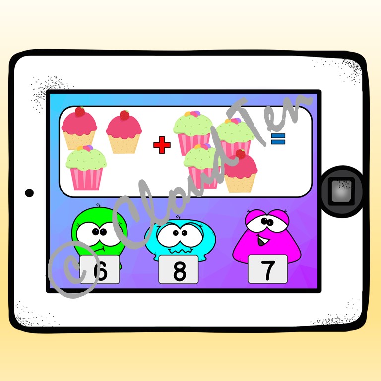 Sums to 10 Boom Cards™ | Digital Task Cards | Made By Teachers