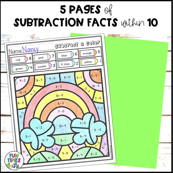 Spring Color by Number | Addition Subtraction & Mixed Practice within ...